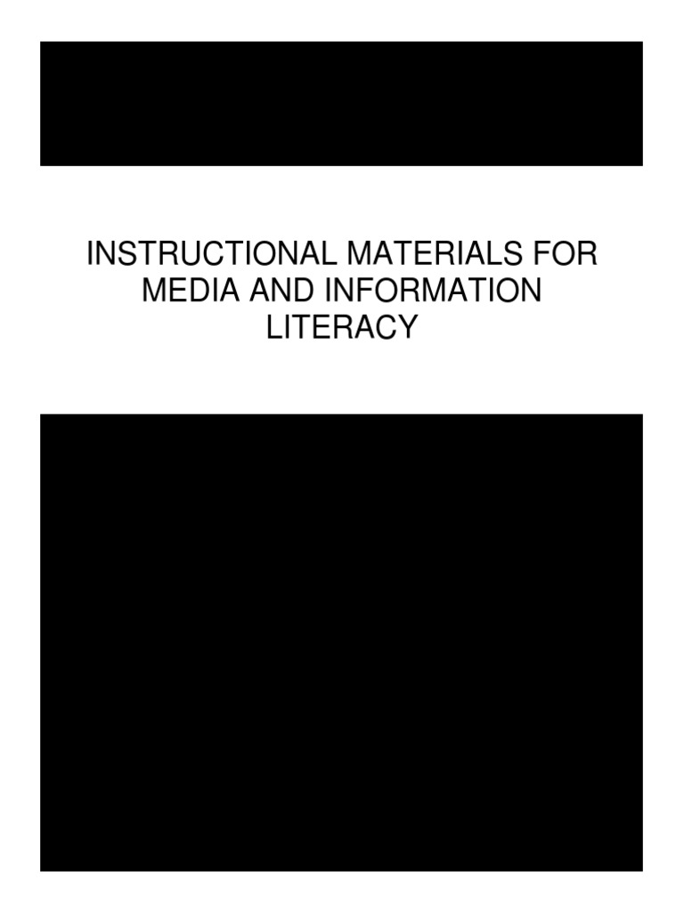 Instructional Materials For Media and Information Literacy: Nix (COMPANY NAME) (Company Address ...