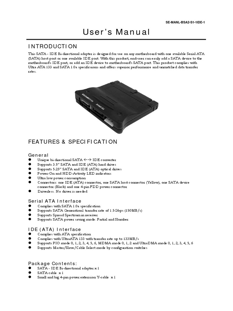 User's Manual: General | PDF | Computer Engineering | Computer Hardware