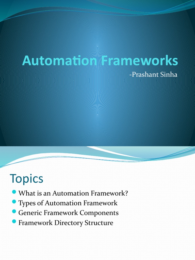 Automation Frameworks Ver2 | PDF | Software Testing | Information ...