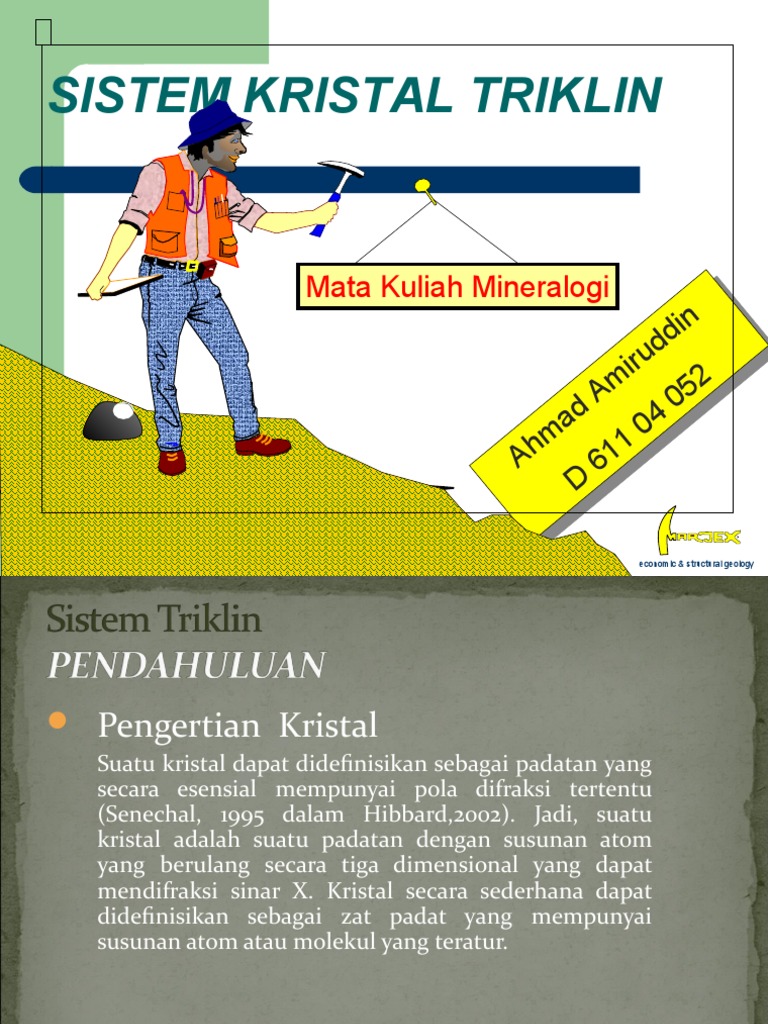 Sistem Triklin 1 | PDF | Metode & Bahan Ajar