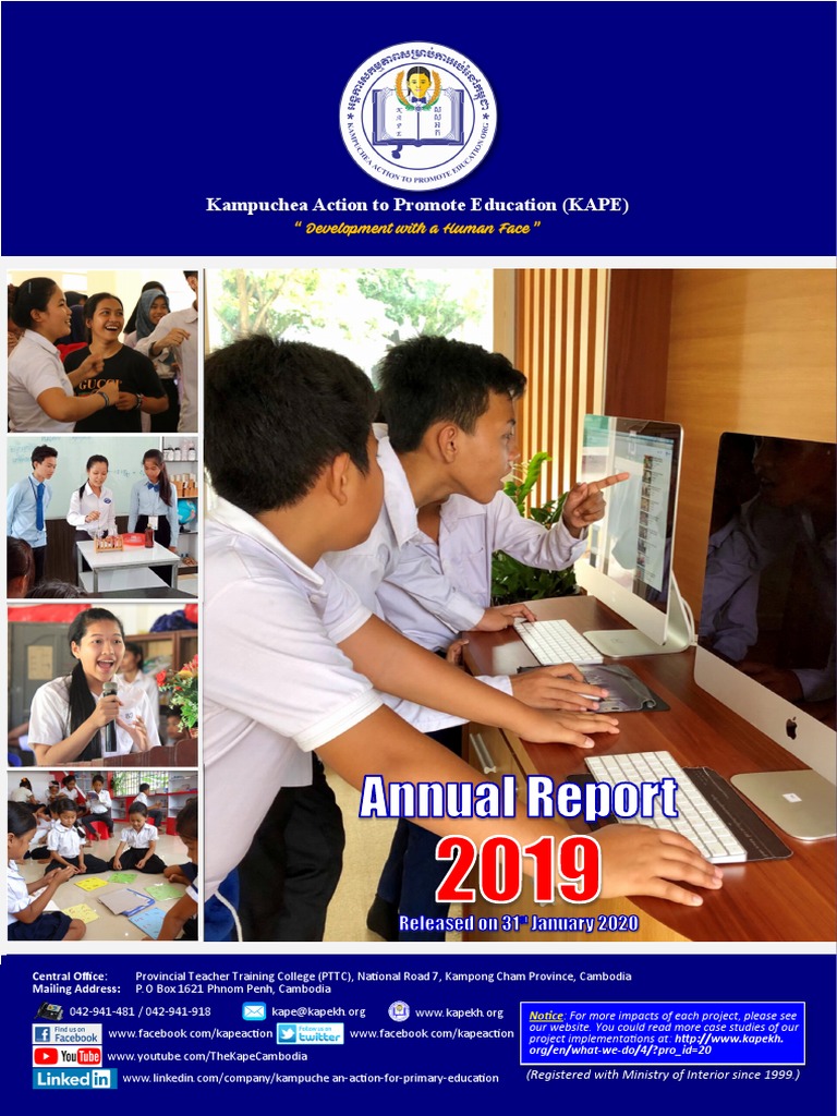 Kampuchea Action To Promote Education (KAPE) : Development With A Human ...
