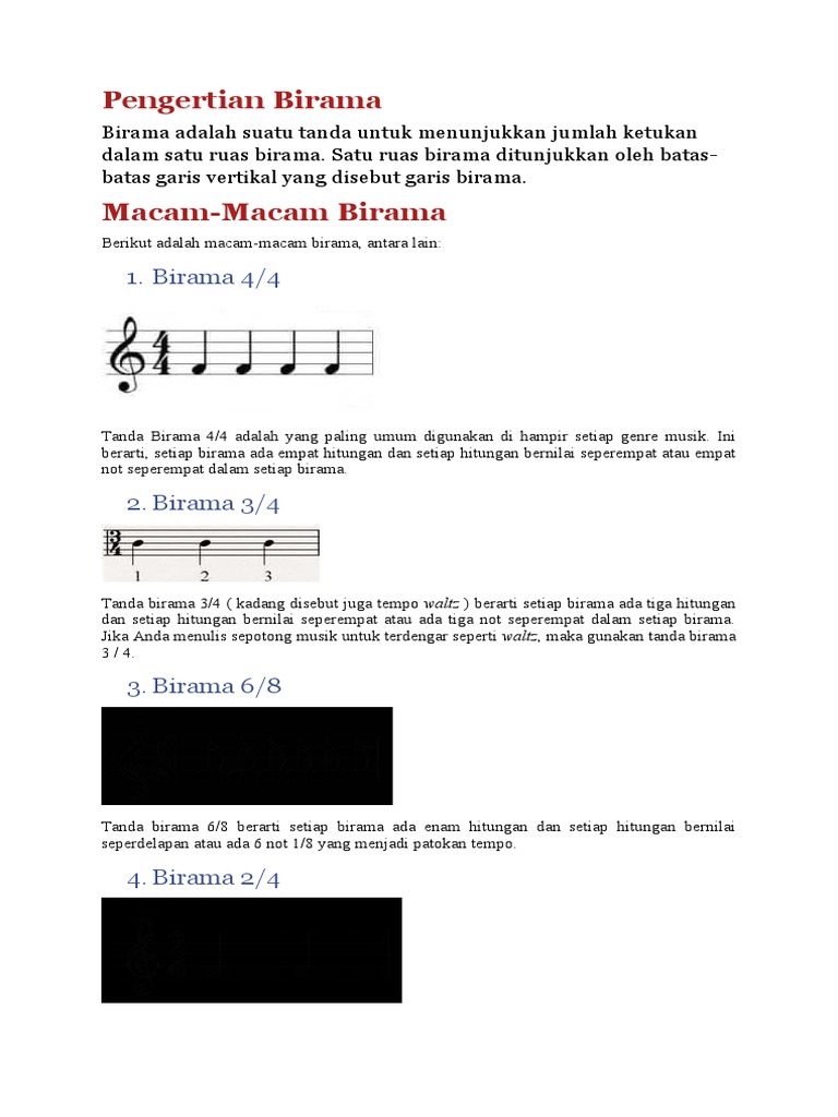 Pengertian dan Jenis-Jenis Birama | PDF | Puisi