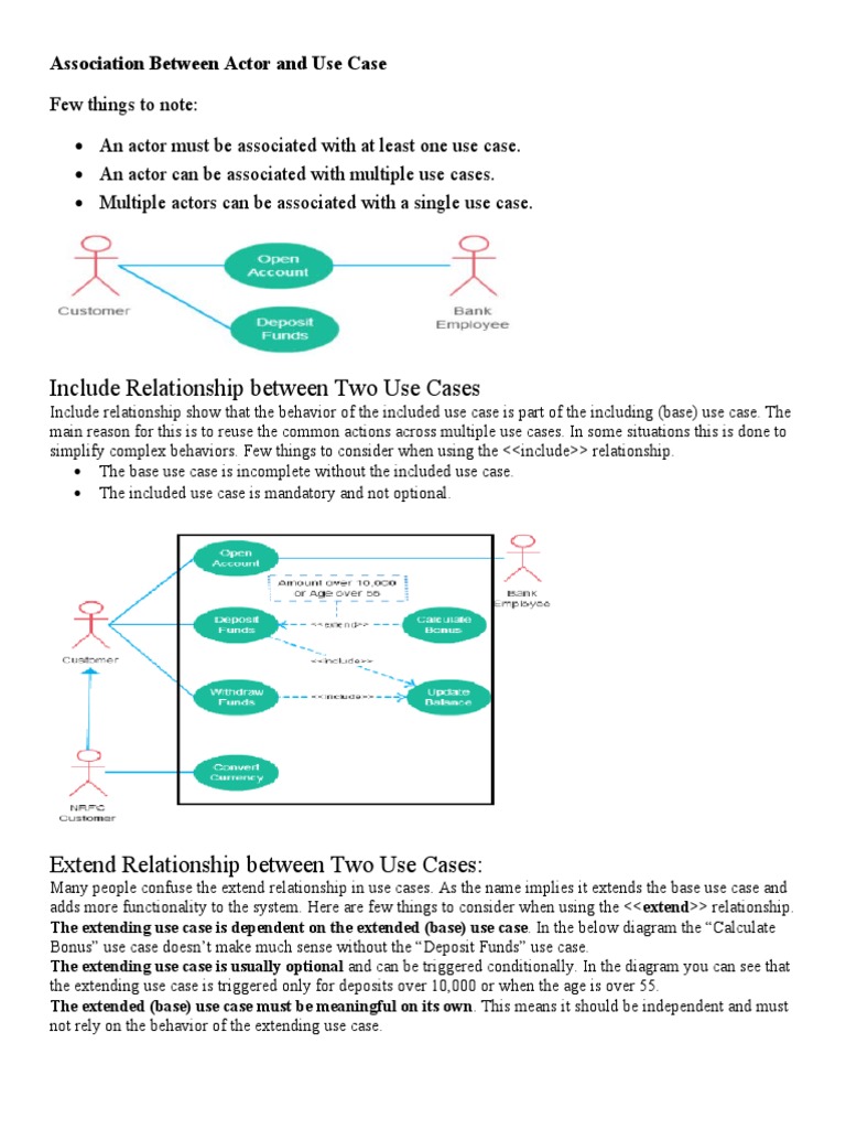 Include Relationship Between Two Use Cases | PDF