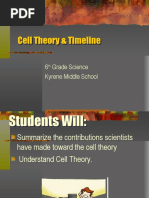 Cell Theory Timeline | PDF