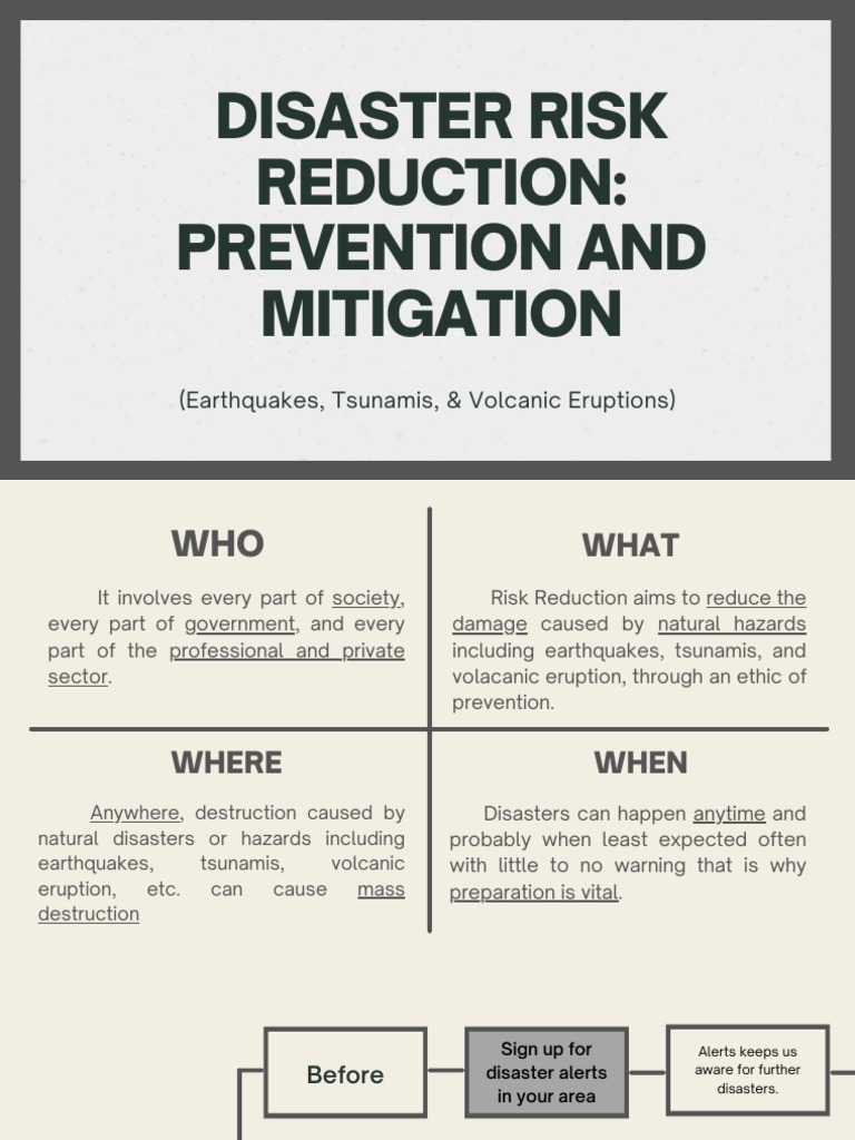 Disaster Risk Reduction: Prevention and Mitigation: (Earthquakes ...
