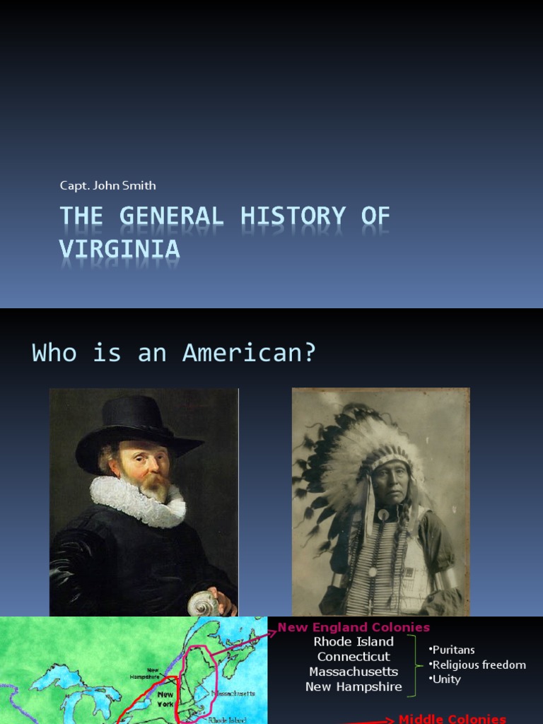 The General History of Virginia | PDF | Colonial United States (British ...