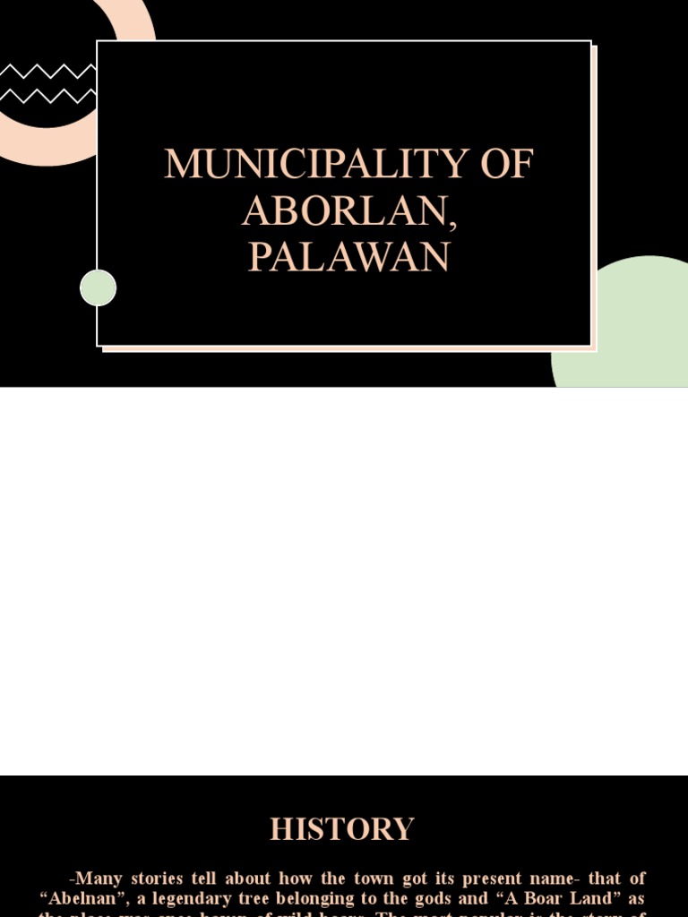 Municipality of Aborlan Palawan | PDF