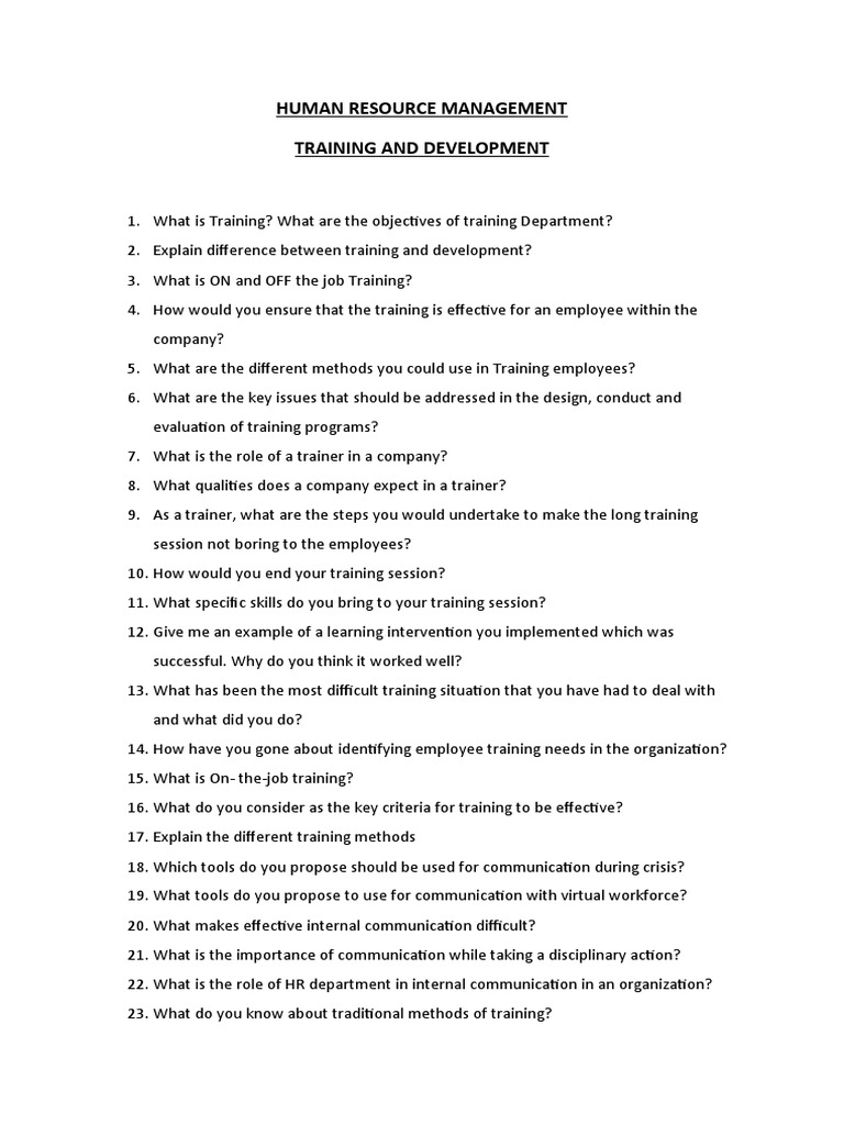 HR Interview Questions | Download Free PDF | Payroll | Employment