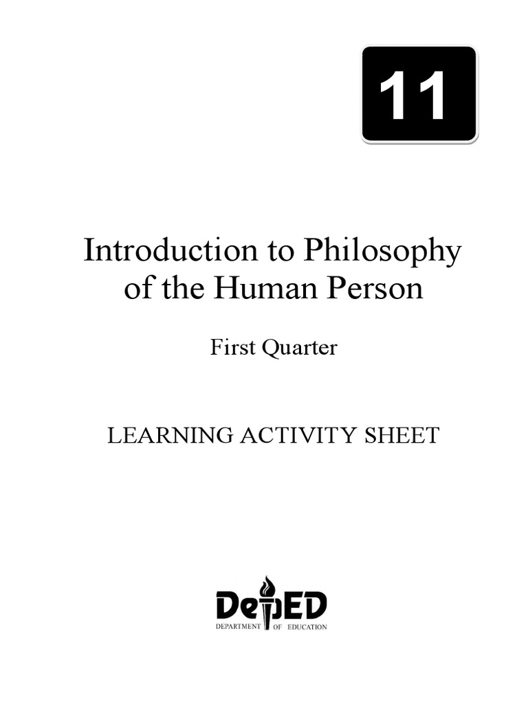Introduction To Philosophy of The Human Person: First Quarter | PDF ...