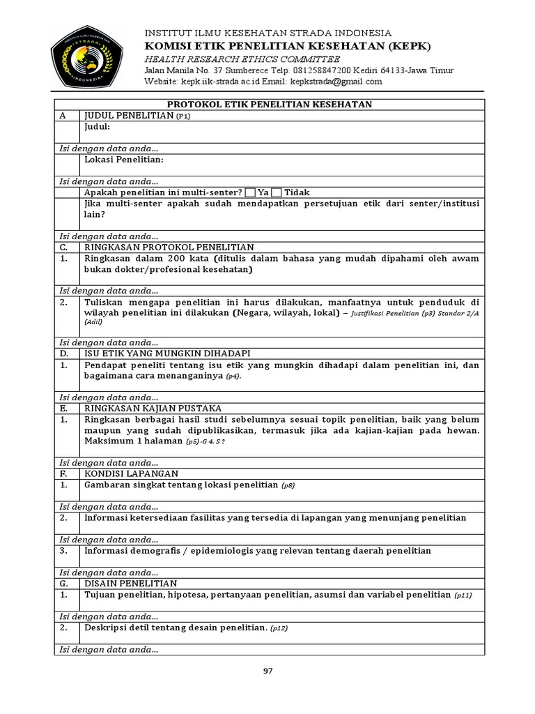 Template Protokol | PDF