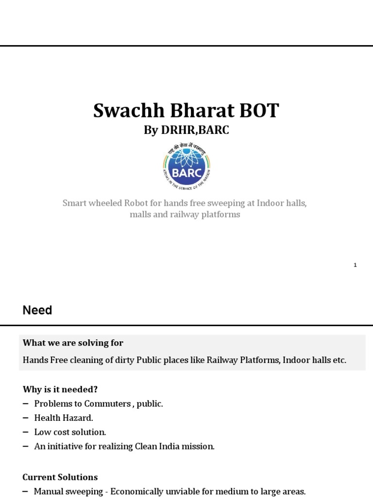 Swachh Bharat BOT: by DRHR, Barc | PDF