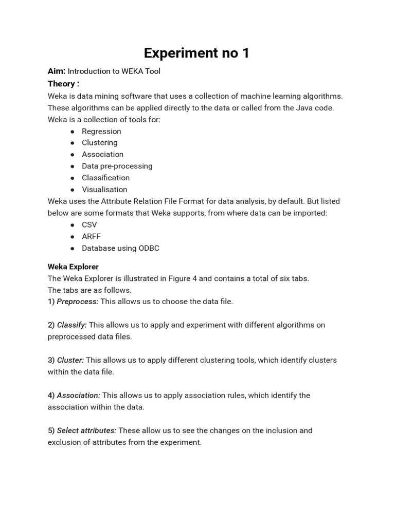 Weka Tool Guide for Data Analysts | PDF | Statistical Classification | Cluster Analysis