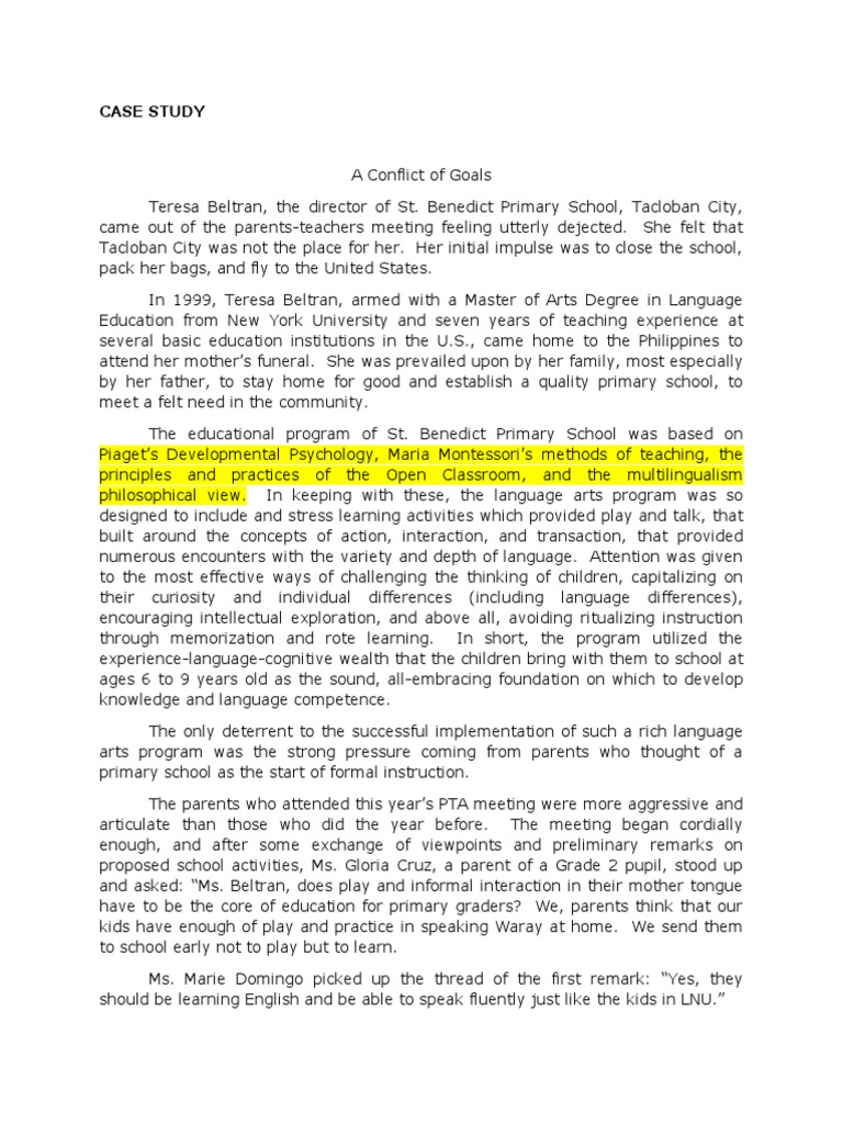 Case Study | PDF | Learning | Cognition