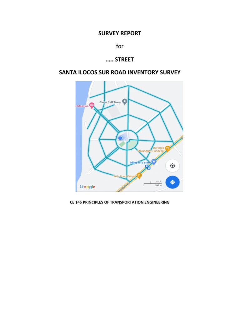 Amistad Road Inventory Nov 2021 | PDF | Road | Sidewalk