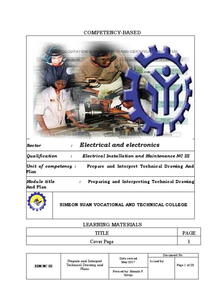 CBLM Common Interpret Technical Drawing (Revised) | PDF | Technical ...