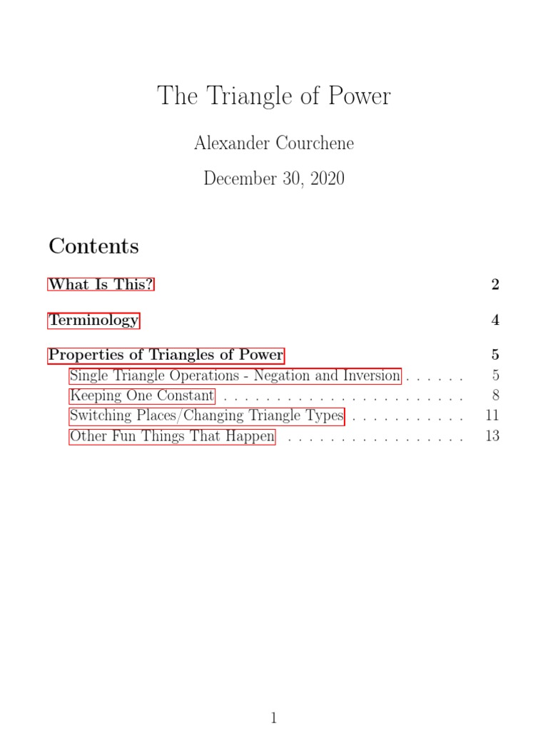 Triangle of Power | PDF | Exponentiation | Mathematical Objects
