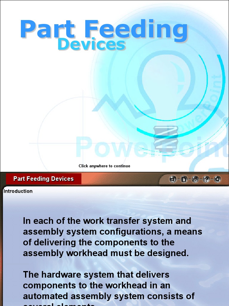 13 1 2 Part Feeding Device | PDF | Mechanical Engineering ...