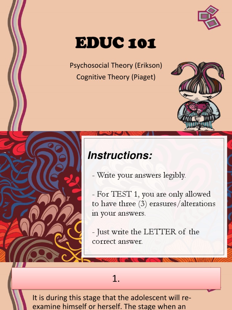 EDUC 101 - Semis Review Quiz) | PDF | Behavioural Sciences | Family