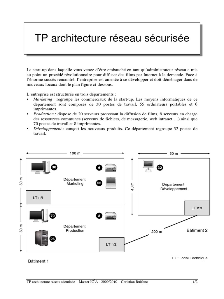 TP Réseau | PDF | Serveur (Informatique) | Internet