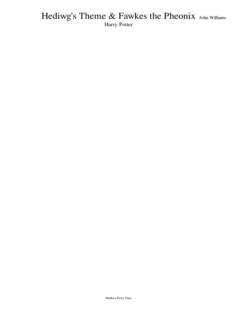 Harry Potter (Full Orchestra) - Score - and - Parts | PDF