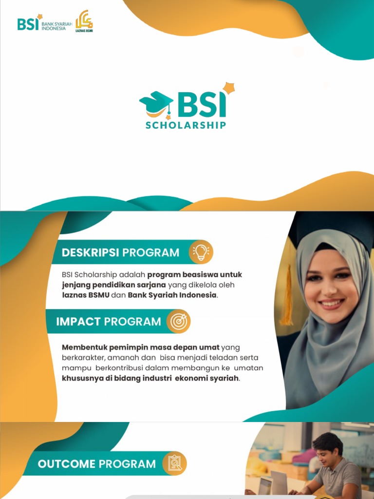 Jadwal Seleksi Beasiswa BSI | PDF