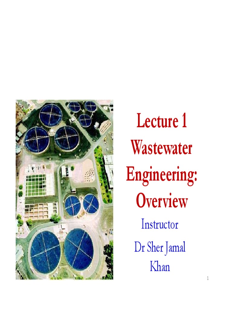 Lecture 1 Wastewater Engineering Overview | PDF | Reclaimed Water ...