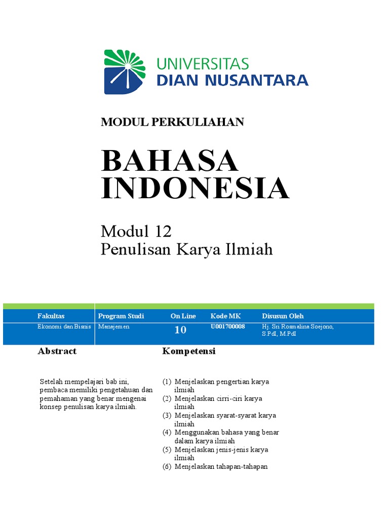 Tata Tulis Dalam Ragam Ilmiah | PDF