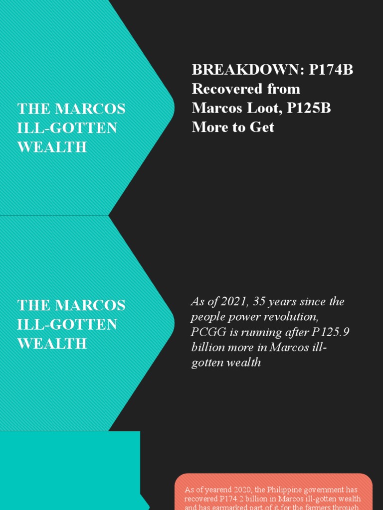 The Marcos Ill-Gotten Wealth | PDF | Government | Economies