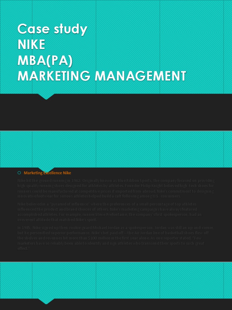 NIKE Case Study | Download Free PDF | Nike | Brand