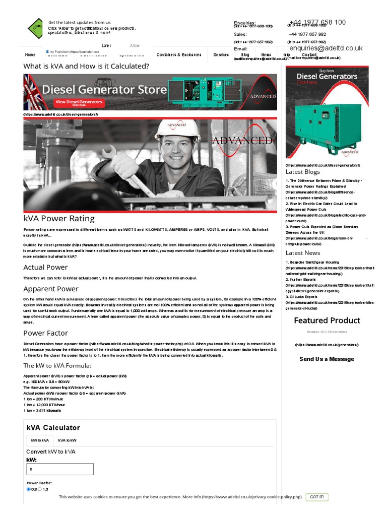 What Is KVA and How To Calculate It - KVA Explained | PDF | Watt | Ac Power