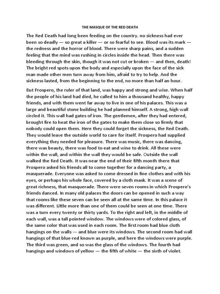 The Masque of The Red Death | PDF | Dances