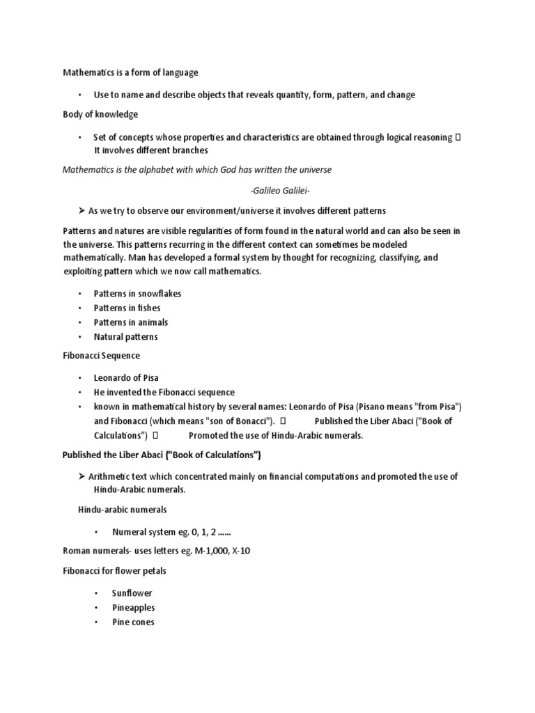 Mathematics in Modern World | PDF | Science | Logic