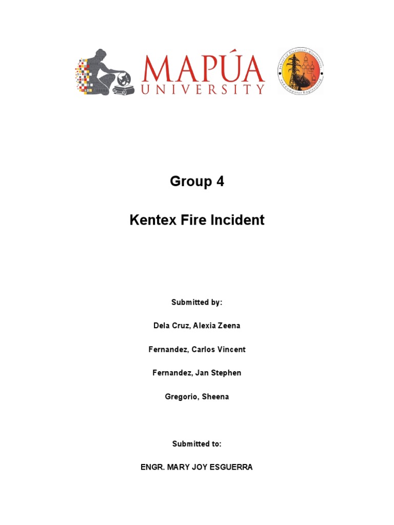 The Kentex Fire Incident: A Case Study on Workplace Safety Hazards and ...