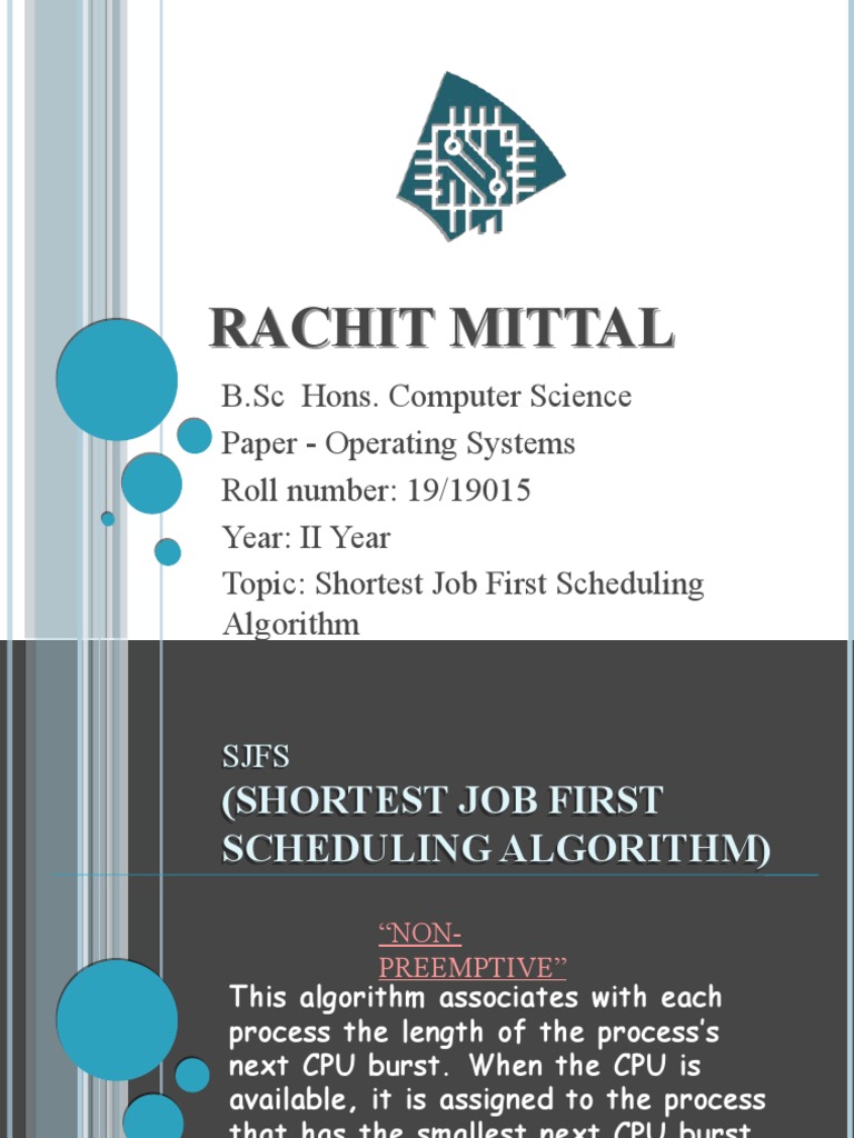 SJFS | PDF | Scheduling (Computing) | Software Engineering