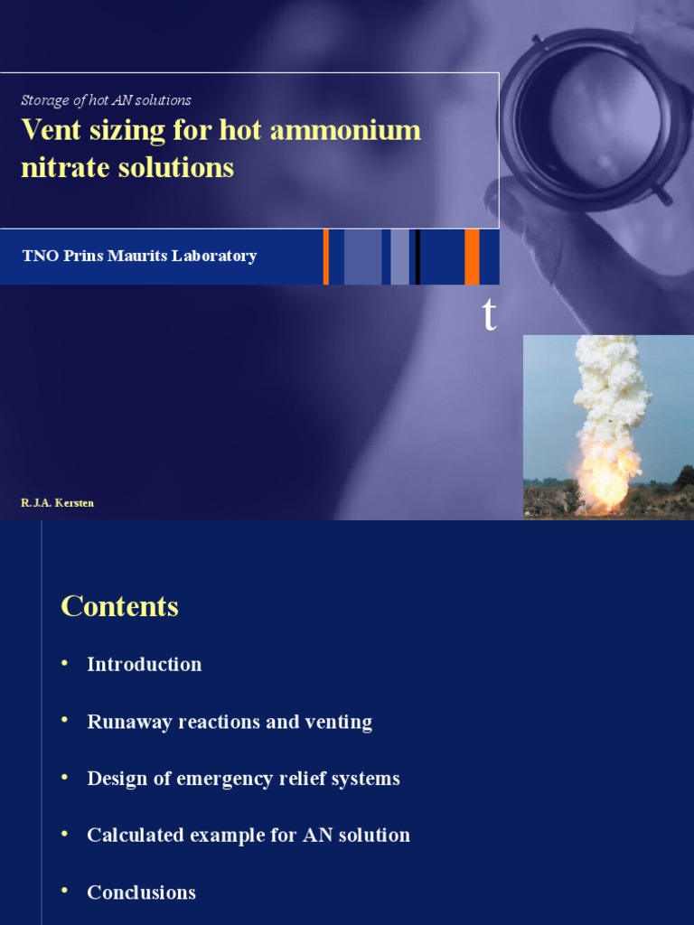 ANPSG Vent Sizing For HANS | PDF | Chemical Reactions | Water