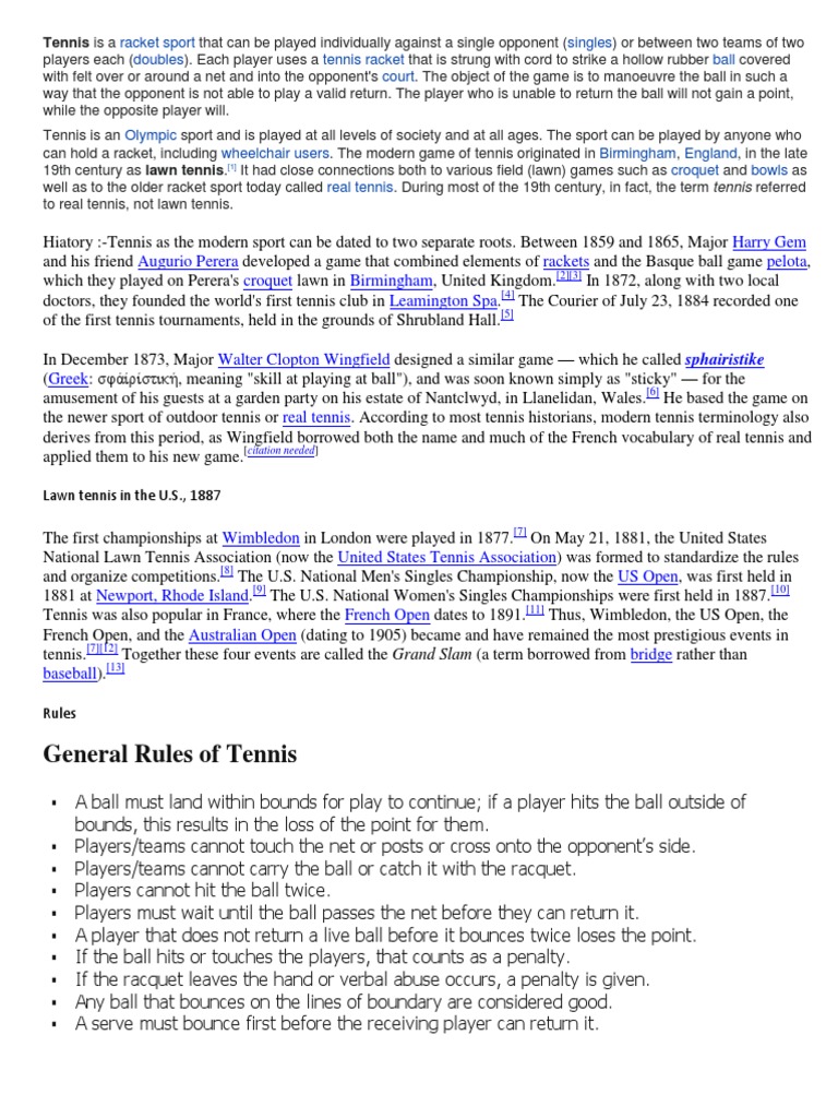 General Rules of Tennis: Harry Gem Augurio Perera Rackets Pelota ...