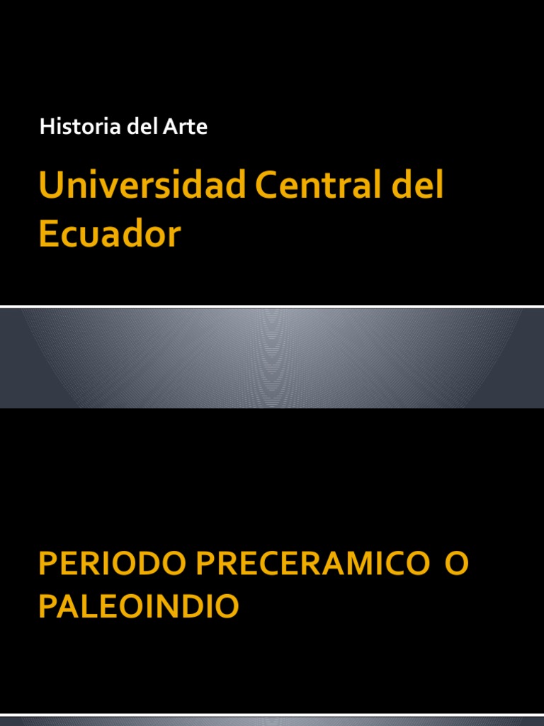 Periodo Preceramico 2 | PDF | Ecuador