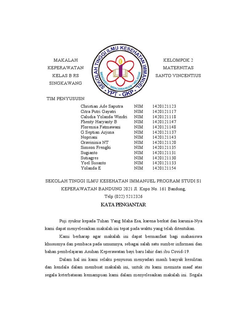 Makul Maternitas KELOMPOK 2 FIX | PDF | Sains & Matematika