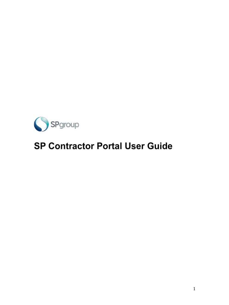 SP Contractor Portal User Guide (External) | PDF | Payments | Visa Inc.