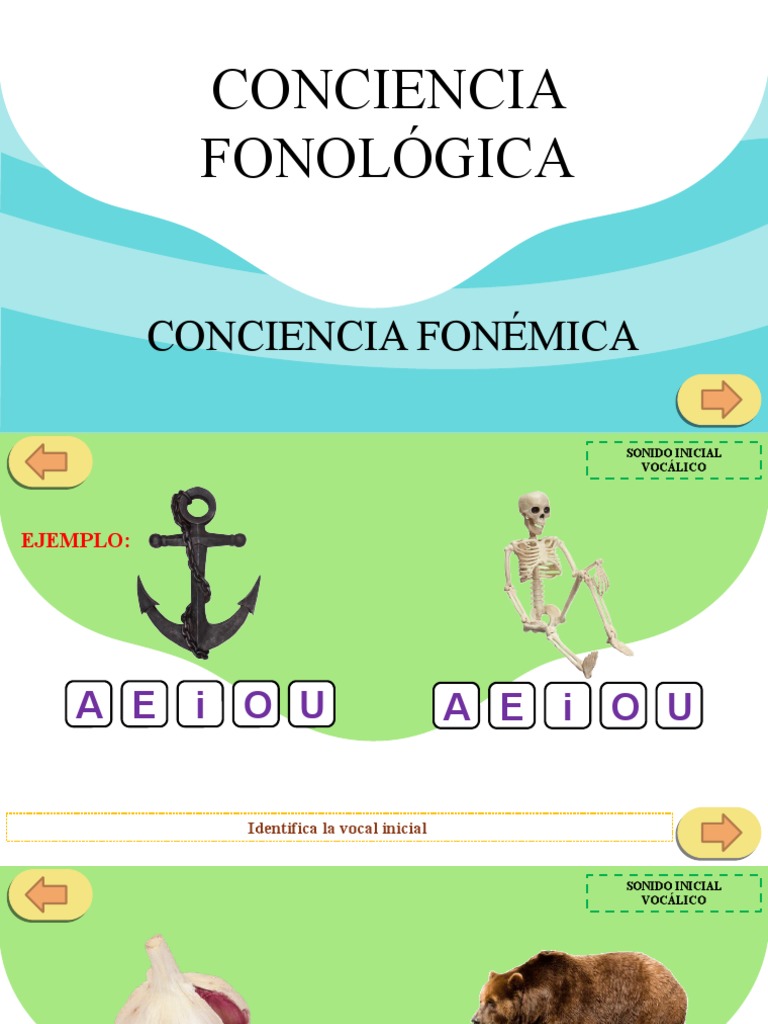 Conciencia Fonológica - Fonémica V.1 | PDF | Sílaba | Vocal