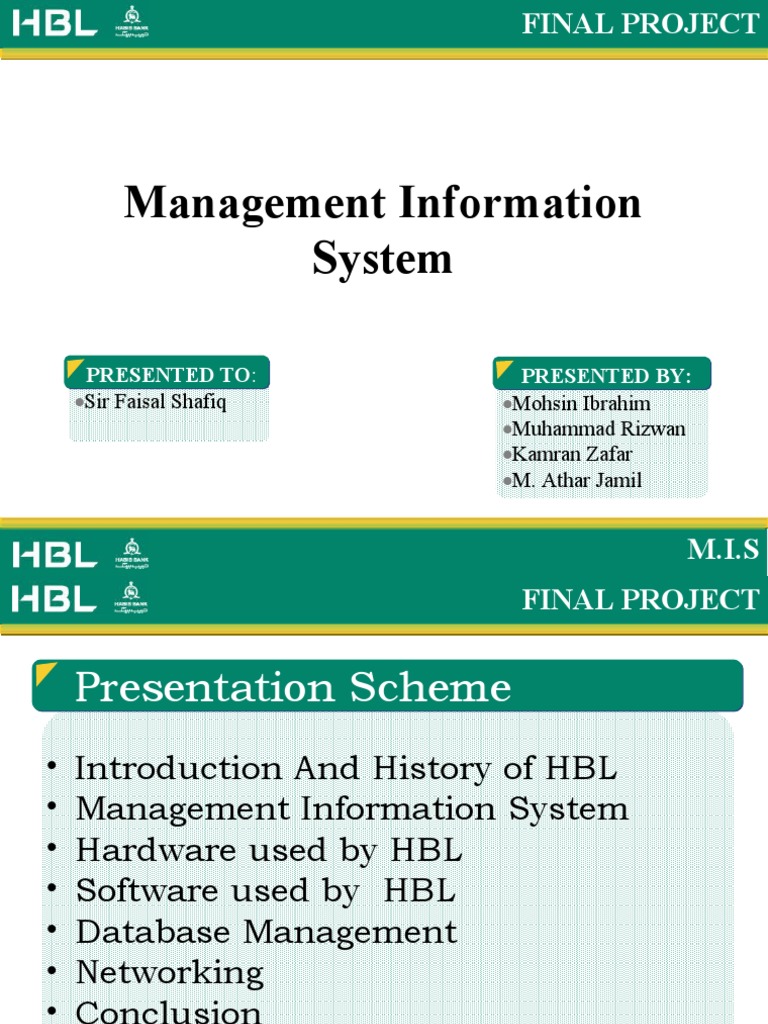 Management Information System: Presented By: Presented To | PDF ...