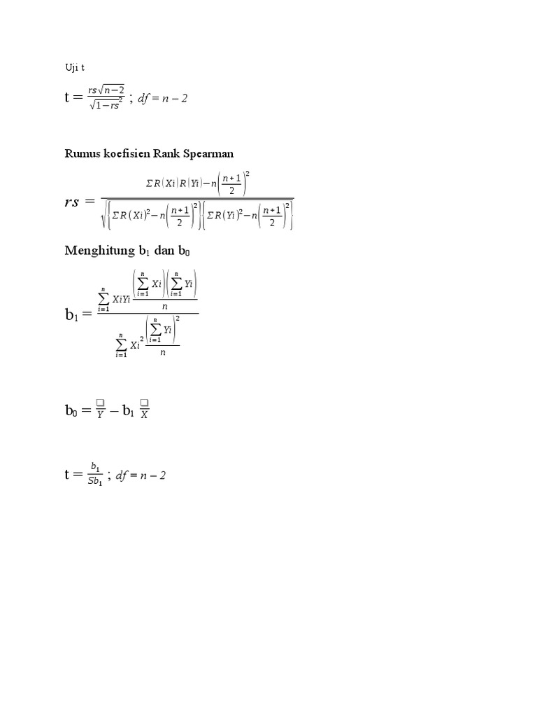 Rumus Statistika | PDF
