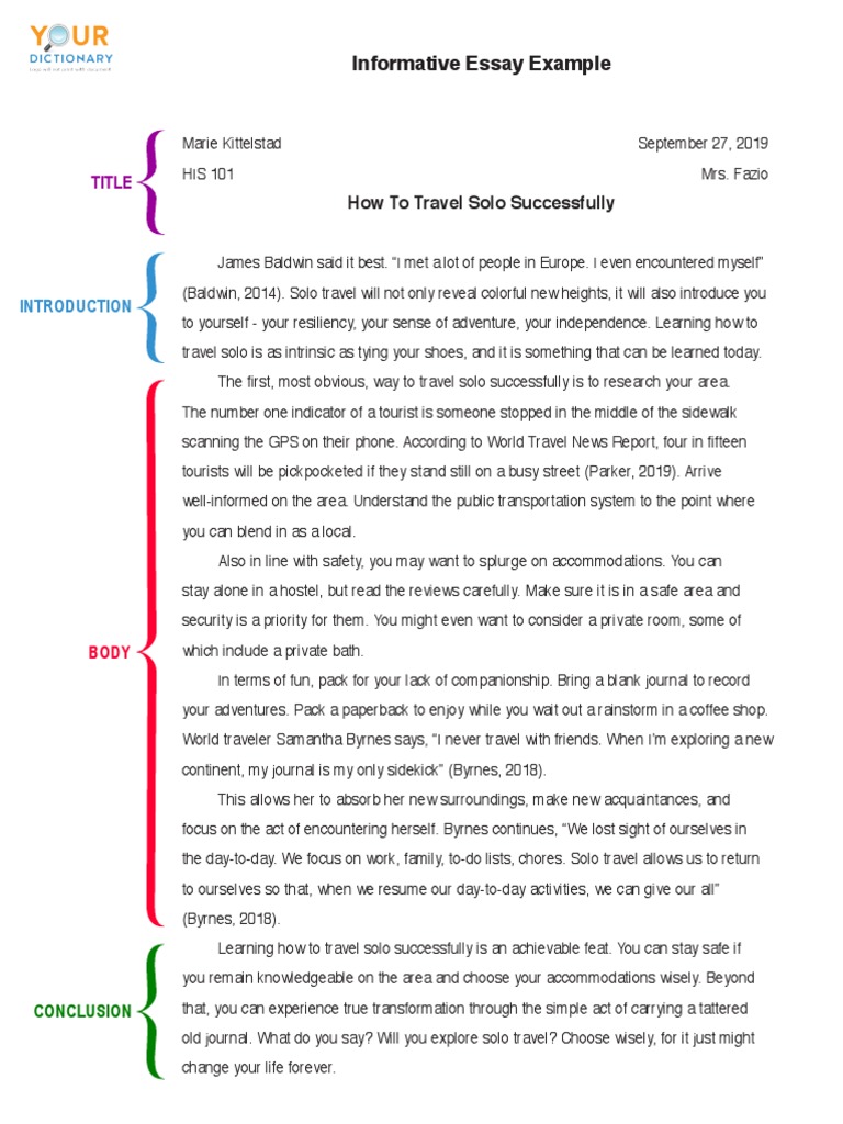 Informative Essay Example | PDF