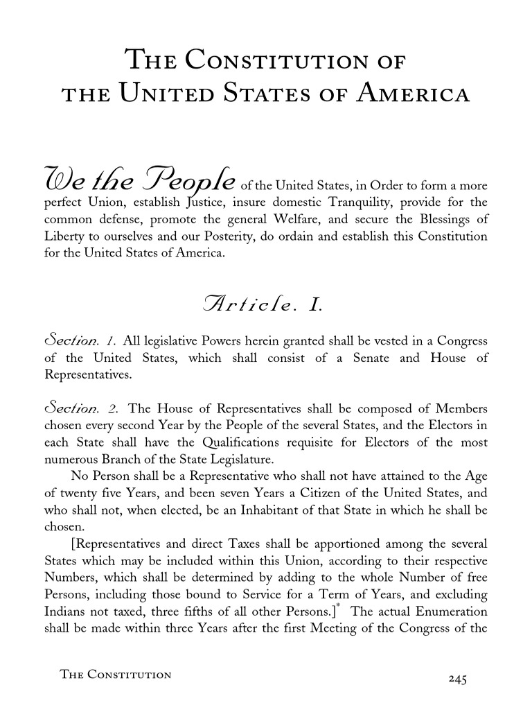 United States Constitution (1787) | PDF