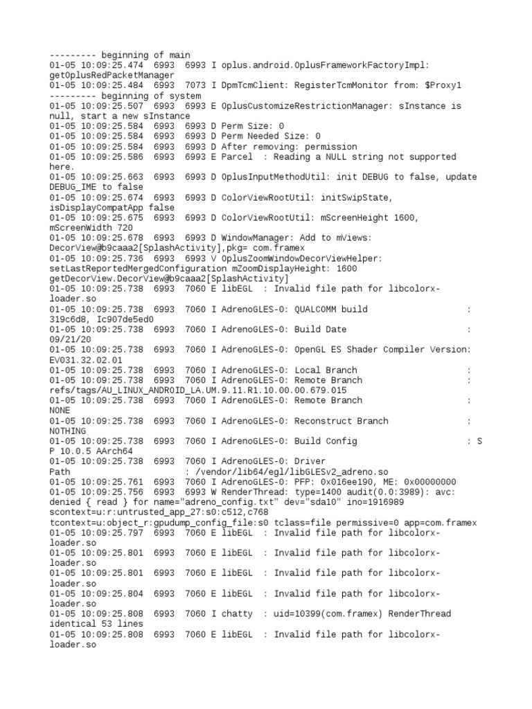Log Cat 1641357565437 | PDF | Operating System Families | Software ...