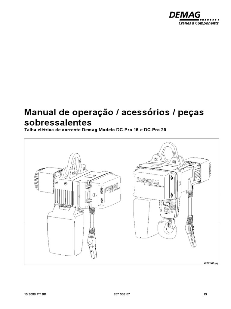 (1600699187940) 257 562 57 Manual DC-Pro16 e DC-PRO 25 | PDF | Freio | Corrente elétrica