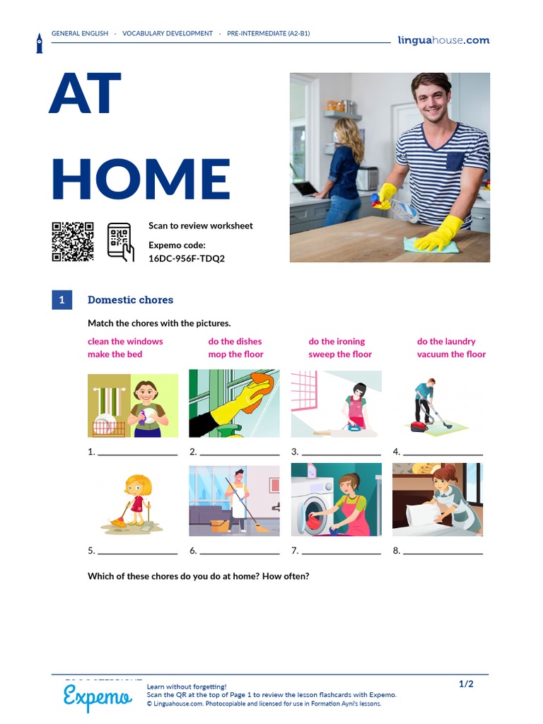 At Home British English Teacher Ver2 | PDF | Room | Interior Design