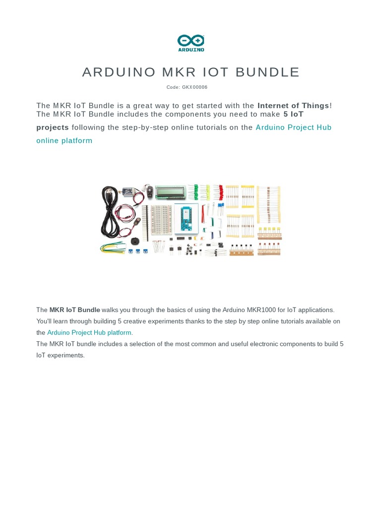 Arduino MKR Iot Bundle | PDF | Arduino | Microcontroller