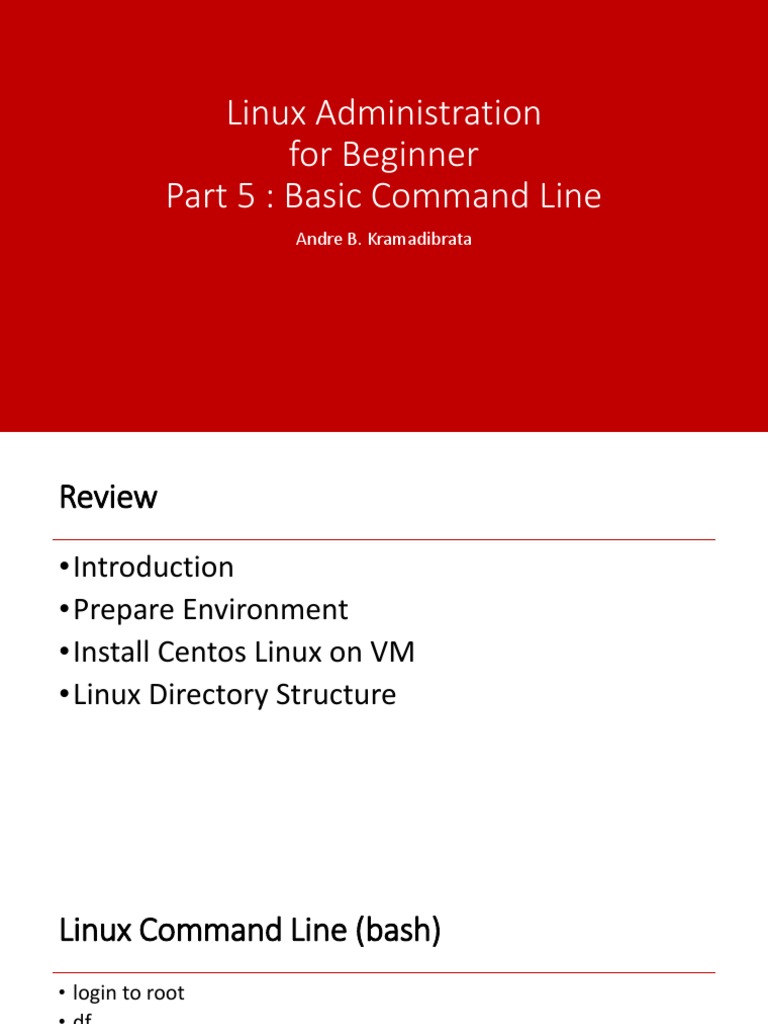 Linux Part 05 Basic Command Line | PDF | Computers