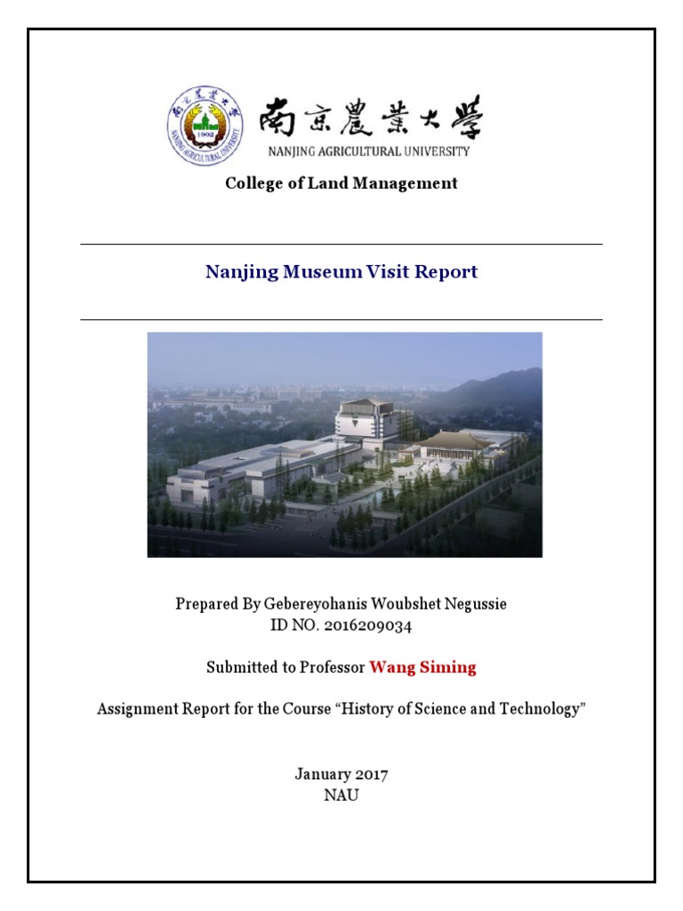 Assignment Museum Report | PDF | Museum | Chinese Culture